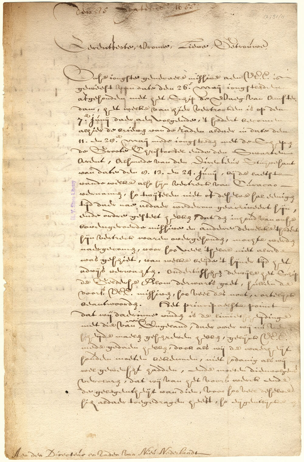 Dutch Charters & Remonstrances - Historical Society of the New York Courts