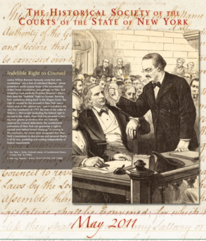 2011 Society Calendar - "The Constitution of the State of New York ...
