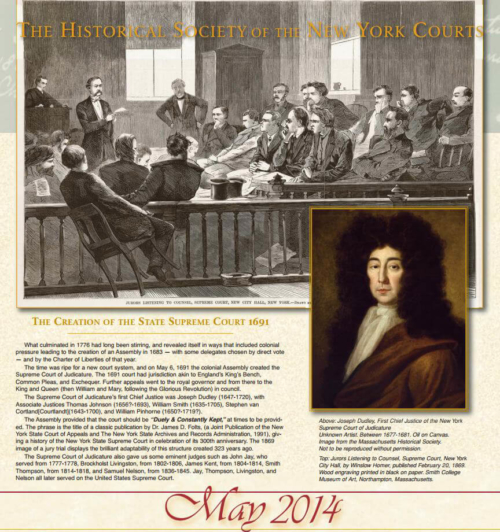 2014 Society Calendar - "Due Process of Law" - Historical Society of ...