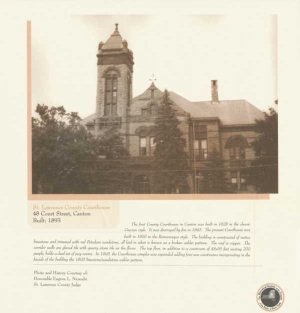 2003 Society Calendar - "Courthouses of New York State" - Historical ...