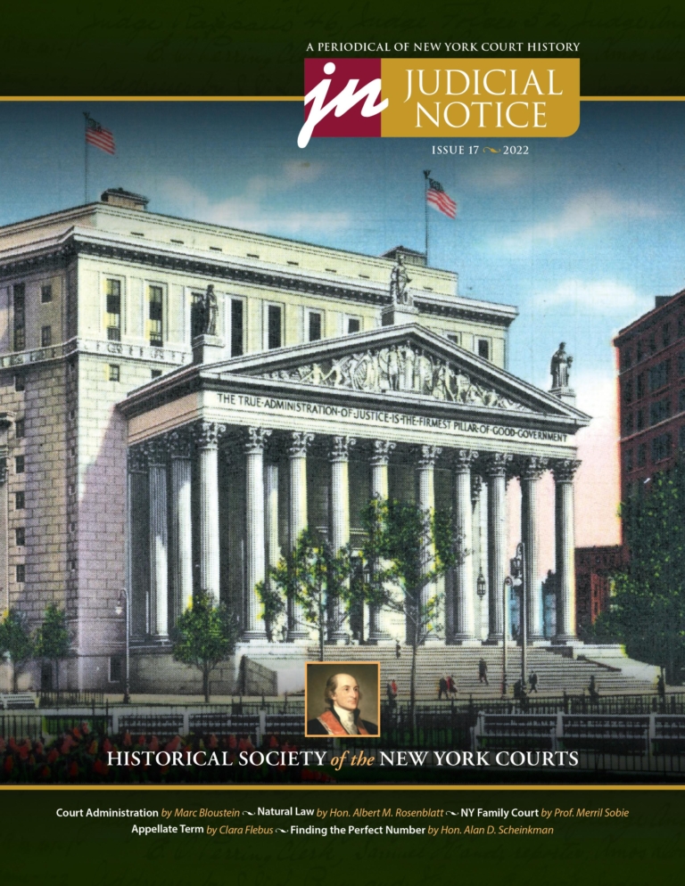 Judicial Notice 17: 2022 - Historical Society of the New York Courts